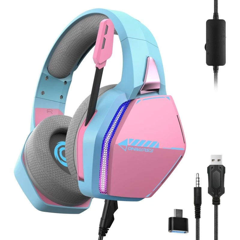 Oniverse Nebula Diva Pink – Gaming Headset med LED - Sammenlign Priser ...